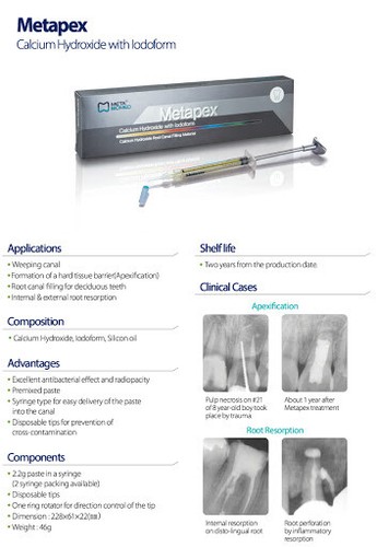 Metapex Plus Calcium Hydroxide root canal filling material w ...
