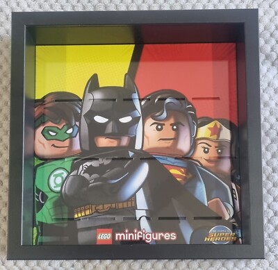 Lego minifigures dc super hero display frame with perspex insert | eBay