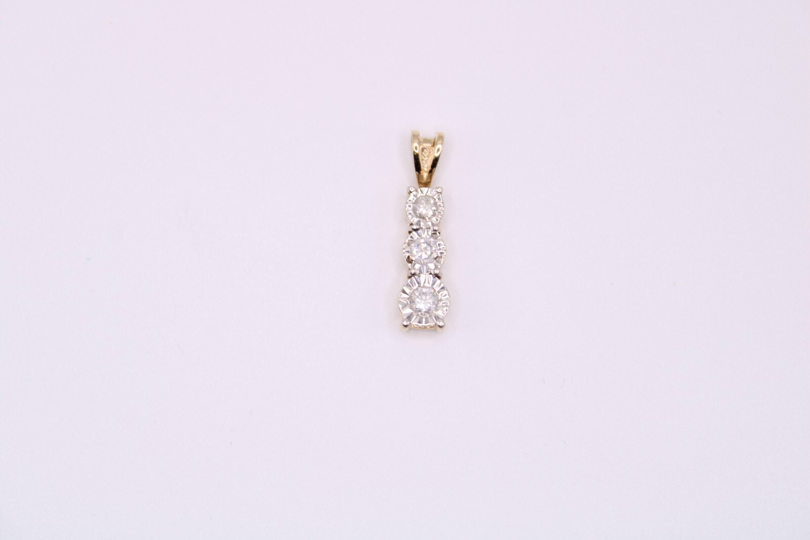 10k Yellow Gold Graduation Diamond Pendant - Gem