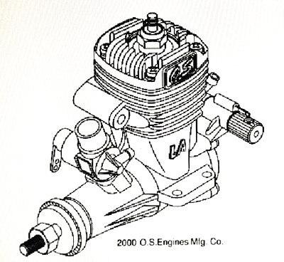 OS MAX 10LA R/C Engine & Carb-Exploded Views & Part Numbers INFO SHEET ...