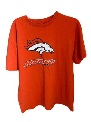 Men’s NFL Team Apparel Denver Broncos T Shirt Orange Sz XL Football EUC ...