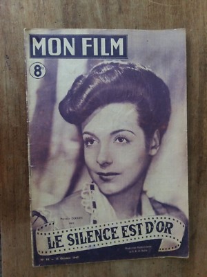 Magazine Mon Film The Silence Est D' Gold Marcelle Derrien 1947 | eBay