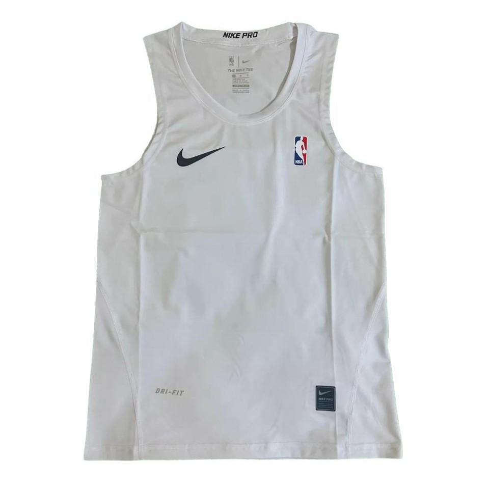 Nike Pro NBA Black Compression Tank Top Dri-FIT Sleeveless Shirt Men’s ...