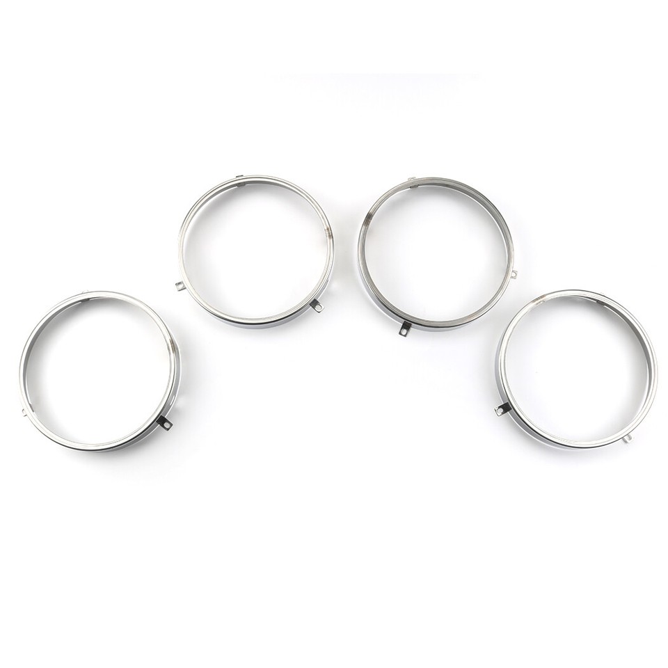 Stainless Steel Headlight Retaining Rings 5 3/4" For 1964-1972 GM A ...