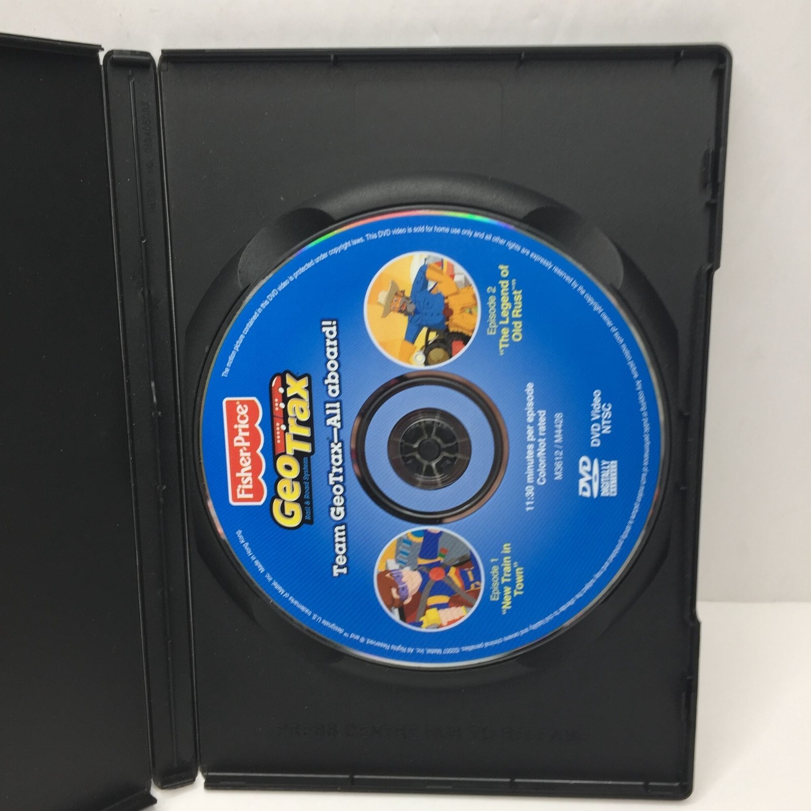 Fisher Price Team GeoTrax All Aboard DVD 2 Animated Episodes Aero Eric ...