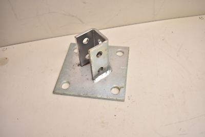 Unistrut G-5105 Steel Square U Post Base P2072ASQ, P2072A Hot-Dipped ...