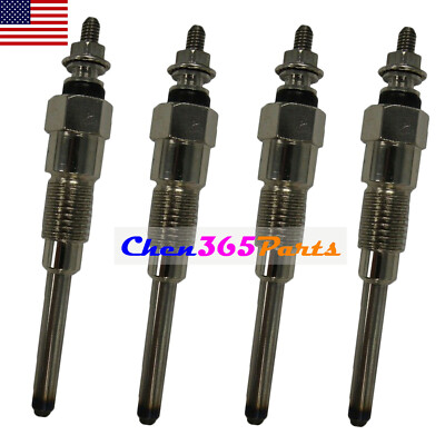 Set of 4 x Glow Plug 6655233 for BOBCAT 773 763 7753 S175 S185 S150 ...