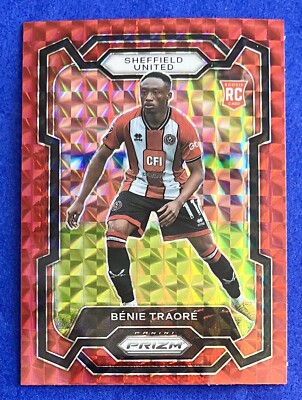 Benie Traore 2023-24 Panini Prizm Premier League RED MOSAIC Rookie 282 ...