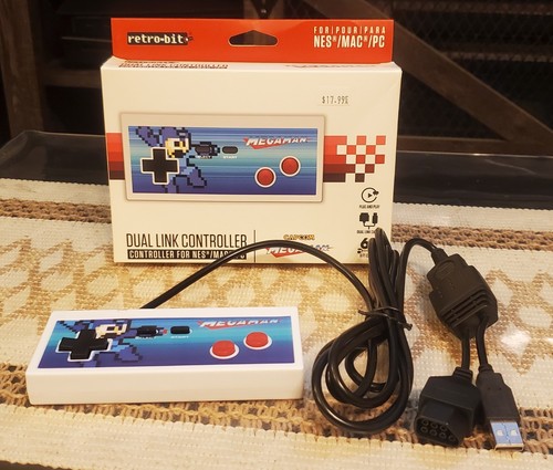 Retro-bit CAPCOM Mega Man NES Dual Link USB Controller BARELY USED ...