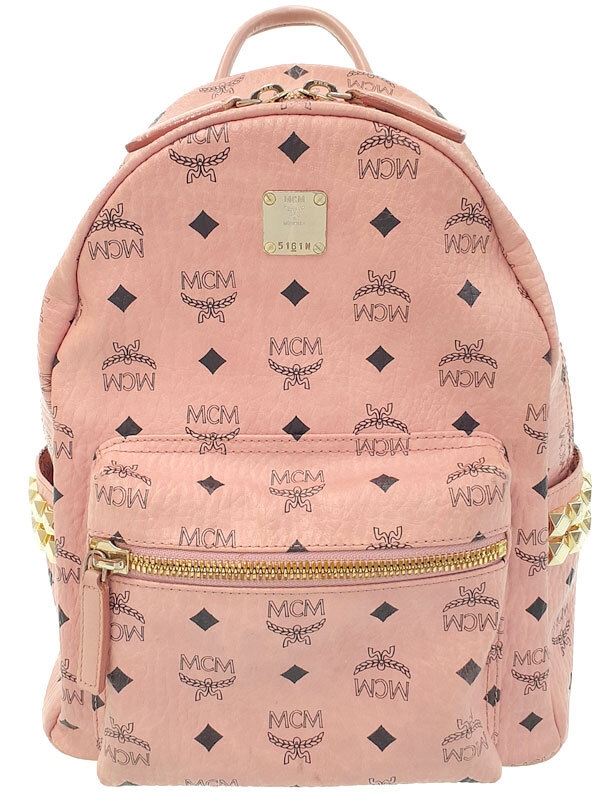 MCM Stark Side Studded Visetos Backpack MMK7AVE37PZ00… - Gem