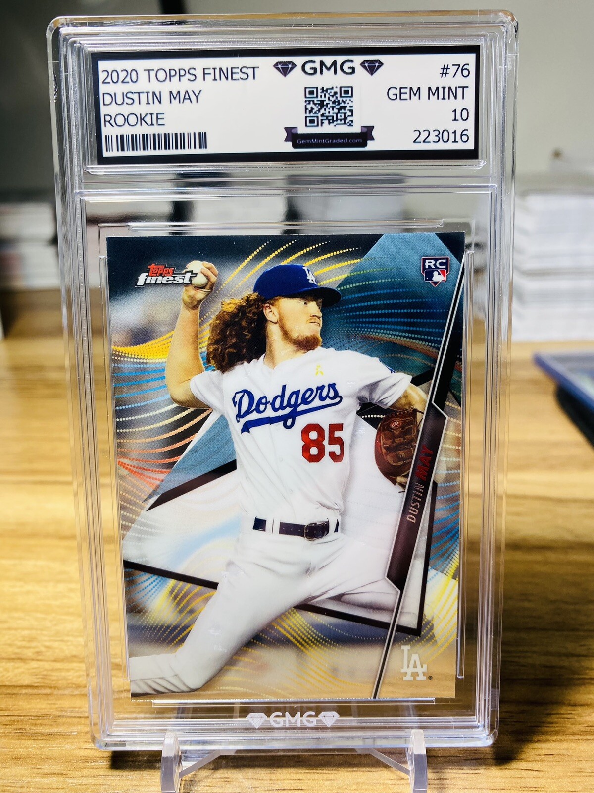 2020 Topps Finest Dustin May Rookie GMG Graded 10 Gem Mint 💎 RC | eBay