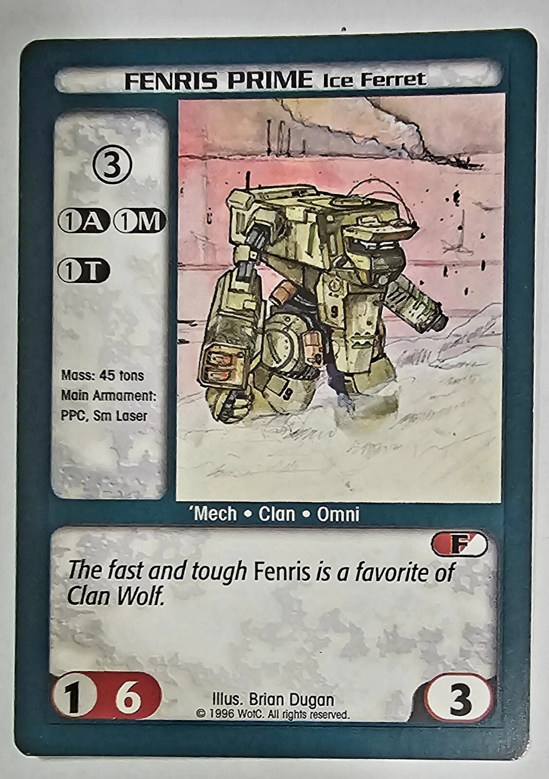 BattleTech Card Fenris Prime | eBay
