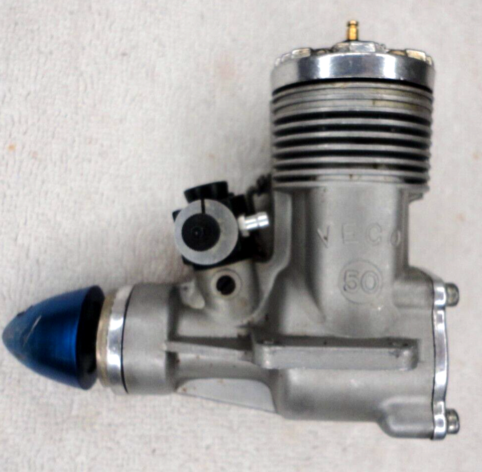 Veco 50 Control Line C/l Vintage R/c Model airplane Engine, No Manuel ...