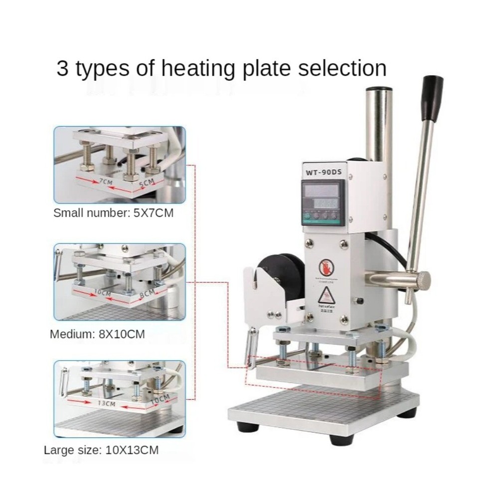 220 V Embossed Logo Stamping Machine Leather Embossed Paper Stamping ...