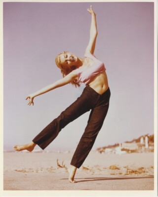 Julie Newmar Barefoot dancing on sand bare midriff rare Vintage 8x10 ...