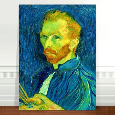 Vincent Van Gogh Self Portrait in Blue ~ FINE ART CANVAS PRINT 36x24 ...