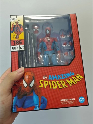 CT Mafex 185 Spider-Man 6" Action Figure - High-Quality Movable ...