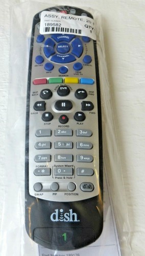 BLACK REMOTE CONTROL DISHNET #1 180552 BELL 6400 6131 6141 9241 9242 20 ...