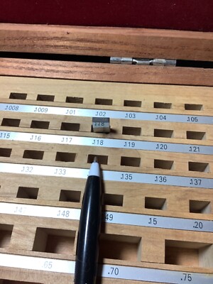 .118 inch 62758 Fowler Rectangular Steel Gage Gauge Block Grade B | eBay