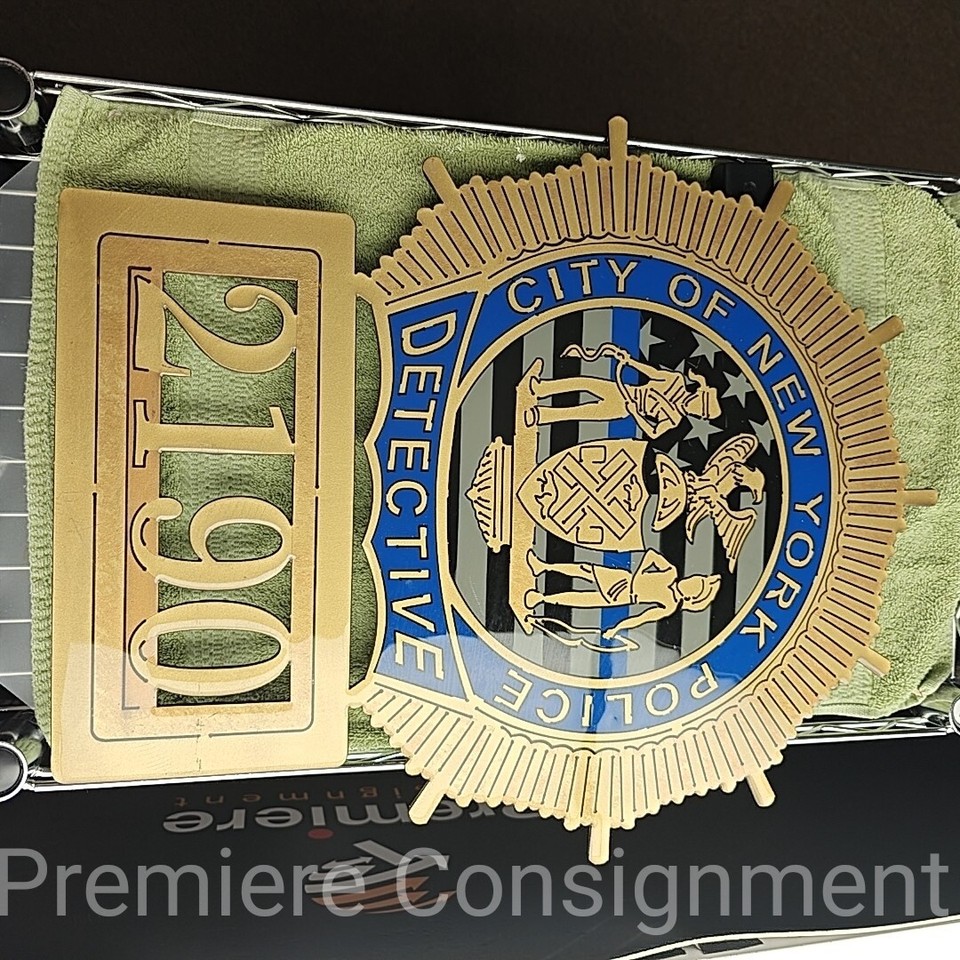 NYC Police Detective Badge Large Wall Hanging by Kraemer artistic metal ...