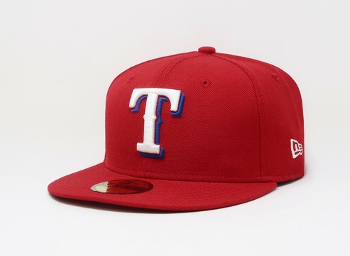New Era 59Fifty Men Women Hat MLB Texas Rangers Red Custom Fitted Wool ...