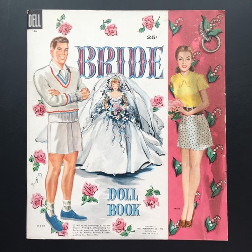 Dell Bride Paper Doll Book Uncut 1957 As Is | eBay