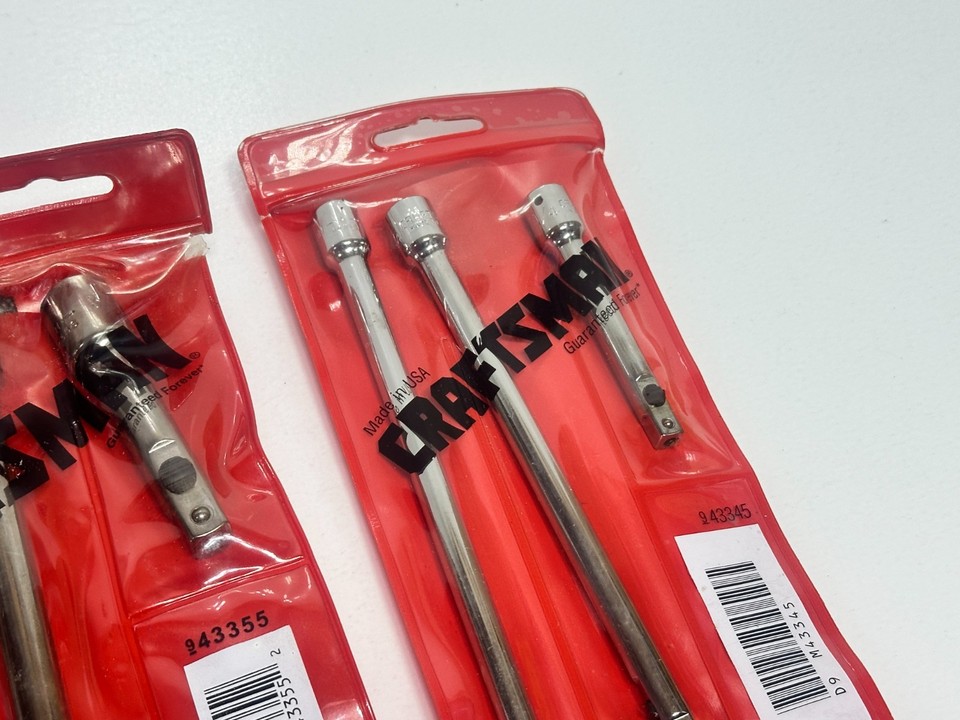 NOS Craftsman Tools USA 3/8” & 1/4” QUICK RELEASE Extension Sets, 43355 ...