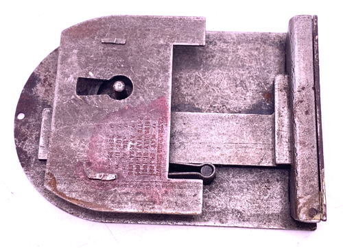 Antique lock with patent dates skeleton keyhole vintage lock latch | eBay