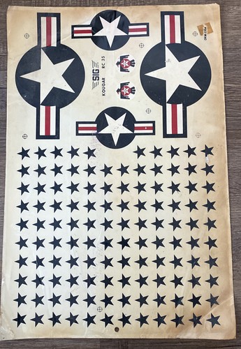 vintage rc decals stickers Airplane General Military Markings DKM-235A ...