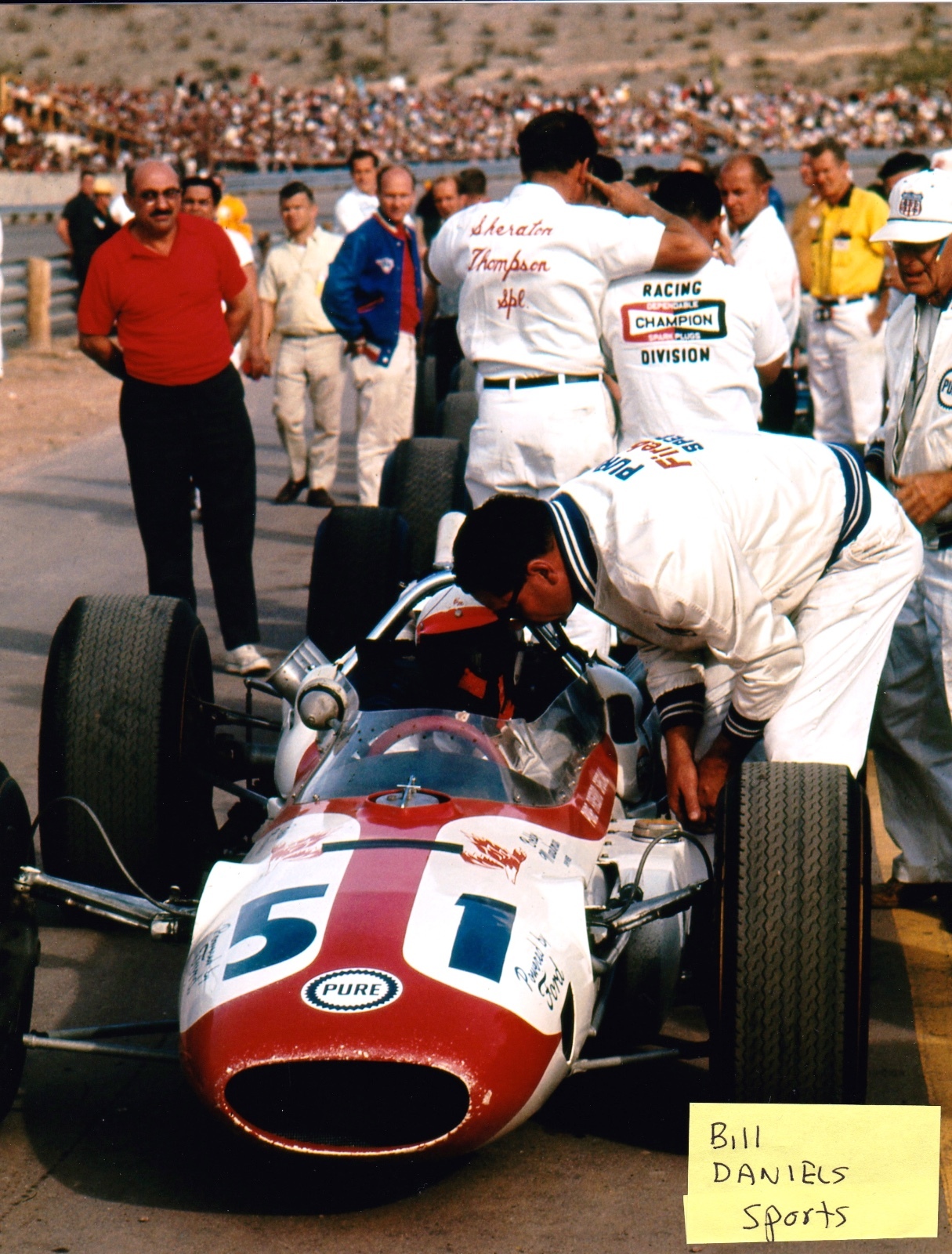 BOBBY MARSHMAN 1964 PHOENIX LOTUS 29 FORD 13TH PLACE INDY 500 8 X 10 ...