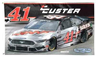 COLE CUSTER #41 HAAS 3 X 5 DELUXE FLAG NEW FREE SHIP | eBay