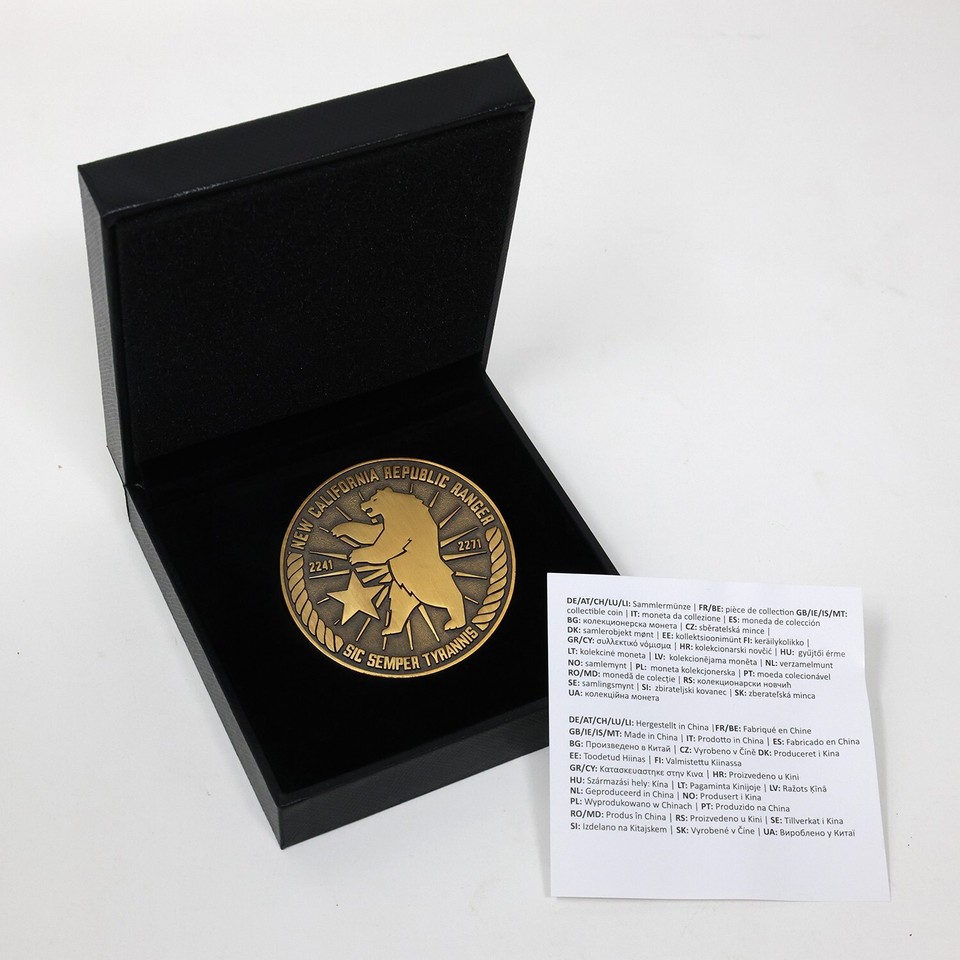 Fallout 4 76 New Vegas NCR Ranger Challenge Coin Figure California ...