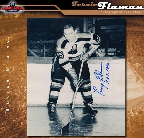 FERNIE FLAMAN Signed Boston Bruins 8x10 Photo - 70217 | eBay