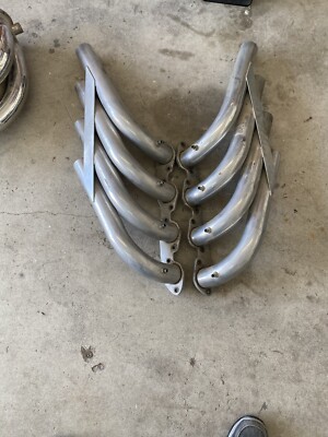 BBChevy Rewarder Boat Ceramic Coated Zoomie Headers W/Exhaust Covers ...