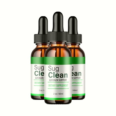 (3 Pack) Sug Clean Drops - SugClean Drops Glycogen Support Dietary ...