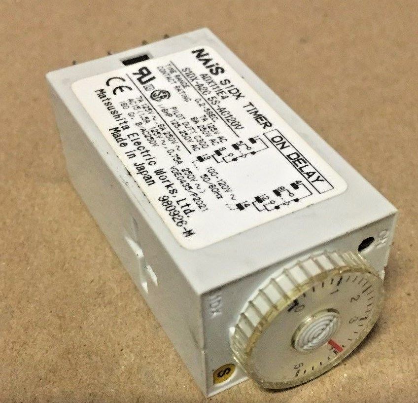 NAIS PANASONIC S1DX S1DX-A2C 5S-AC120V Relay Timer adx111e4 | eBay