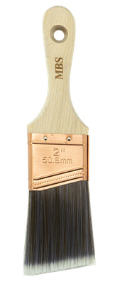2" Angle Brush, Premium Series, Short Wood Handle | eBay