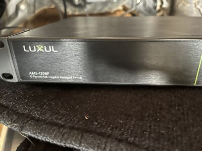 Luxul (AMS-1208P) 12 Ports 8 PoE+ Gigabit Managed Switch 729440674731| eBay