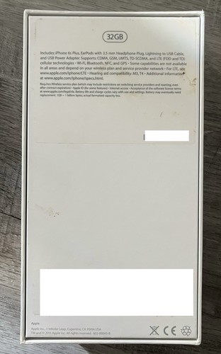 iPhone 6s Plus, Silver, 32GB Original Retail Box Only | eBay