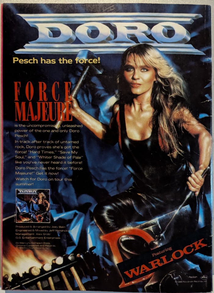 Faces Rocks Magazine June 1989 Guns N Roses, Winger, Metallica, Ratt ...