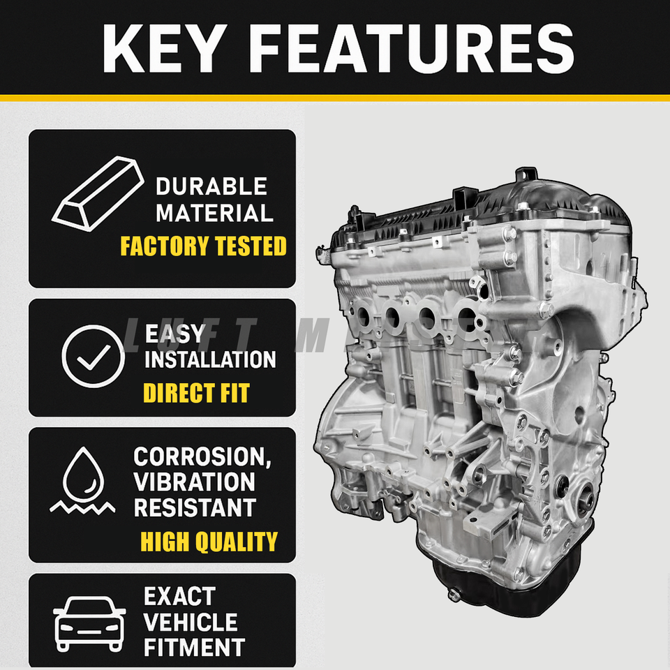 G4NA 2.0L Long Block Engine Assembly Fit 2014?C2019 Hyundai Elantra Kia ...