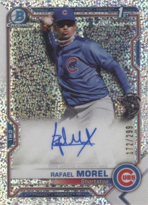 2021 Bowman Chrome - Prospect Autographs Rafael Morel #CPA-RM Speckle ...