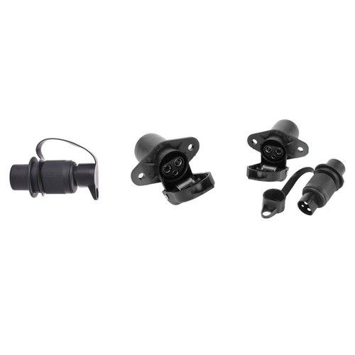 Plug Socket Trailer Connector RV Plug in 3 Pin Towing for Boat Van Auto ...