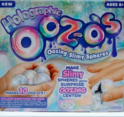 Holographic Slime Ooz-o's Oozing Slimy Glitter Spheres Craft Activity ...