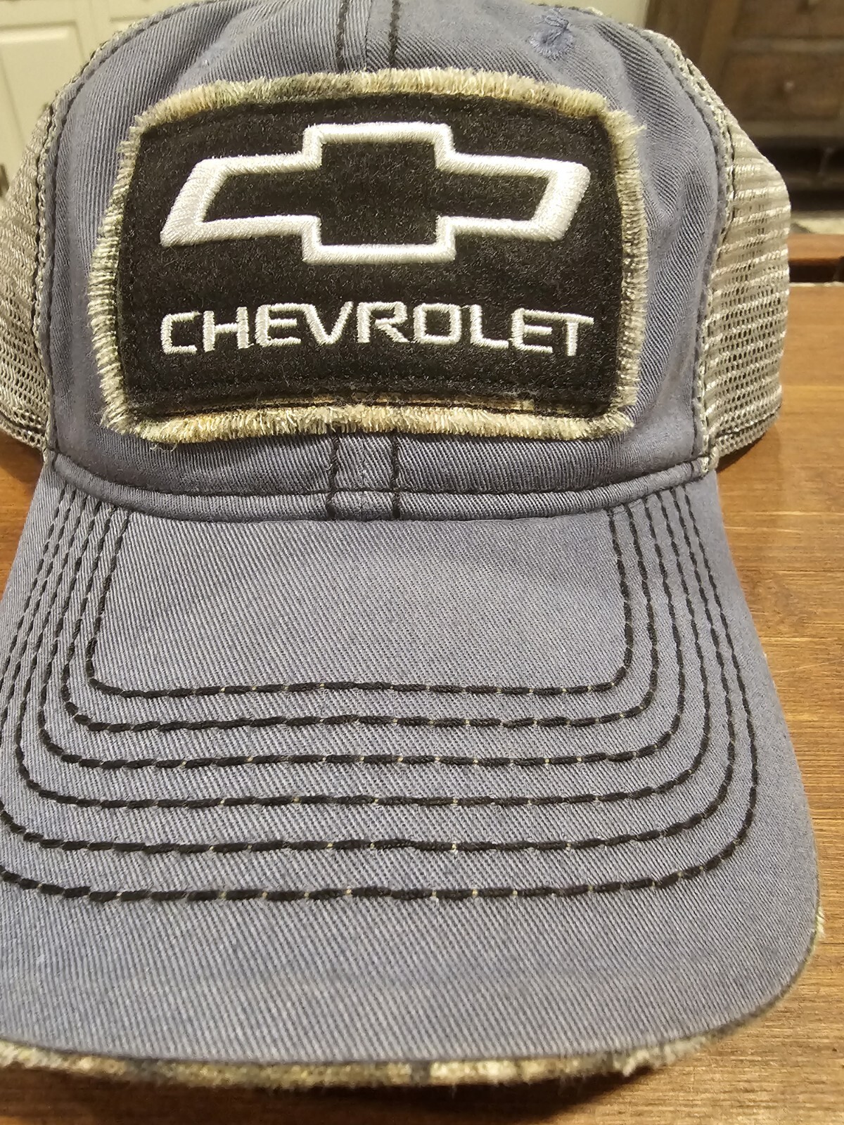 Chevrolet Chevy Bowtie Trucker Big Patch Hat Cap (@) - Gem