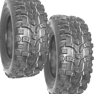 2 - 24x9-11 All Terrain Deestone D933 ATV TIRES PAIR DS7438 24x9.00-11 ...