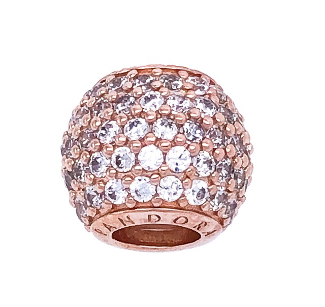 PANDORA Rose Pave Lights Ball Charm 781051CZ for sale online | eBay