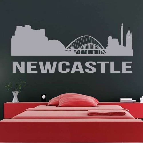 Newcastle upon Tyne UK Cityscape Skyline Wall Art Sticker (AS10277) | eBay