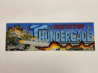 Thundercade Arcade Game Marquee, Romstar 1987 | eBay
