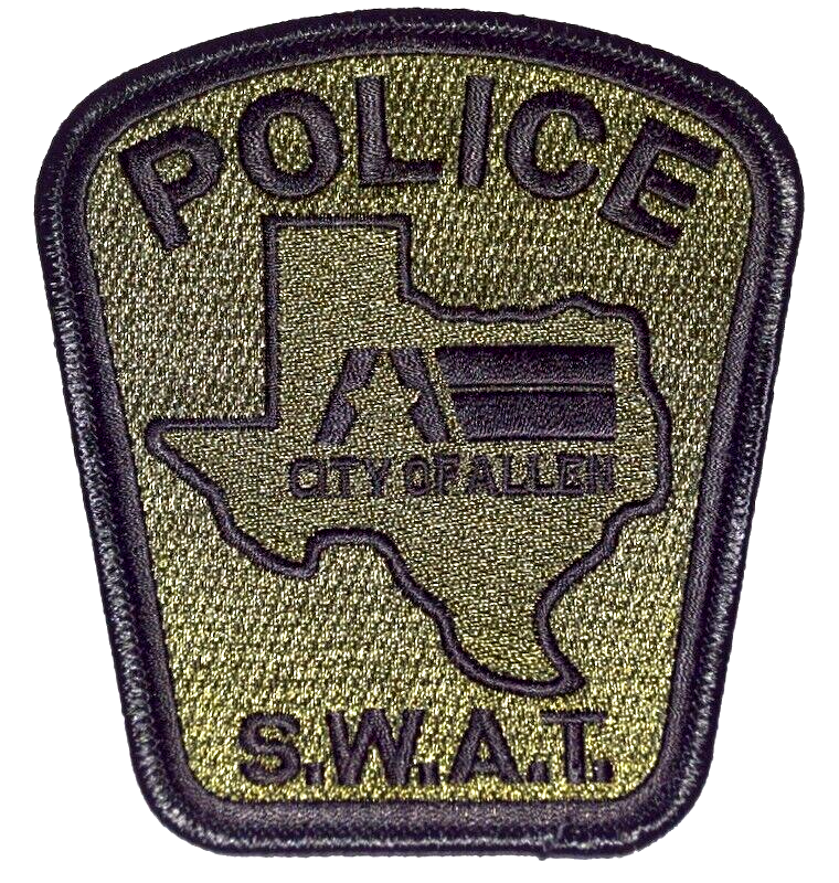ALLEN – SWAT POLICE - TEXAS TX Sheriff Police Patch SUBDUED | eBay